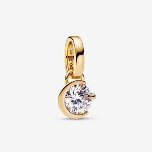 Pandora | Jewelry | Nwt Pandora Pandora Talisman 4k Gold Labgrown ...
